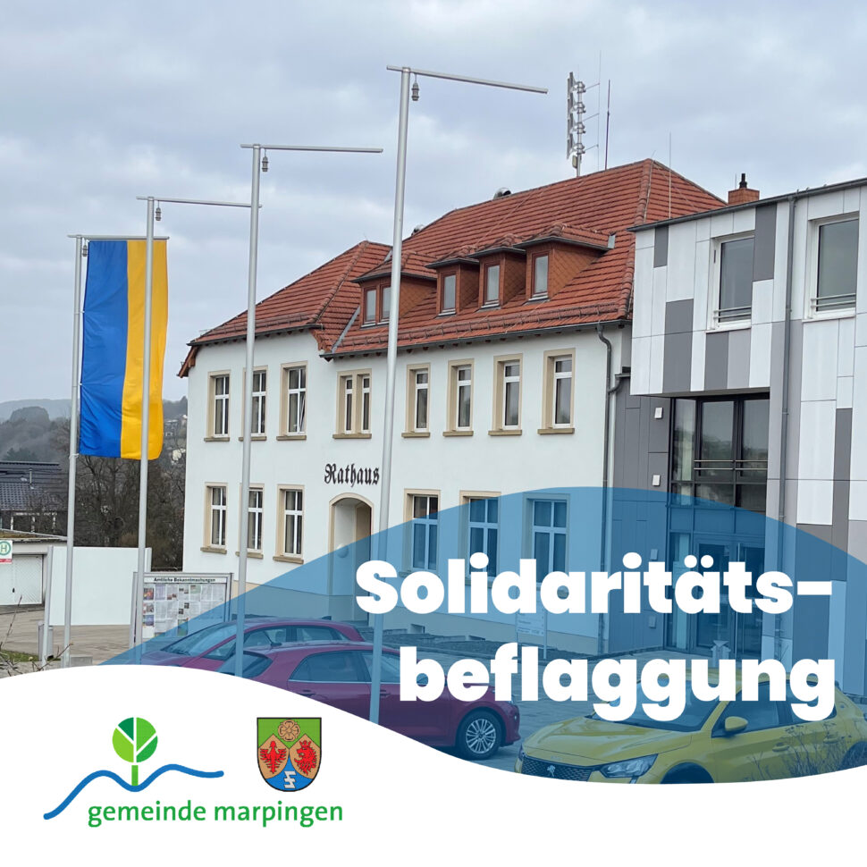 Solidaritätsbeflaggung - Gemeinde MarpingenGemeinde Marpingen